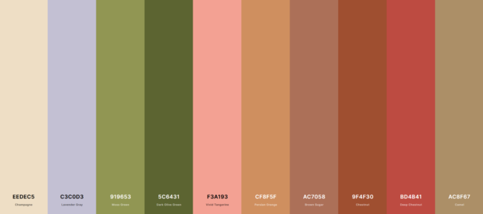 Colors from My Illustrations | Caper and Crow