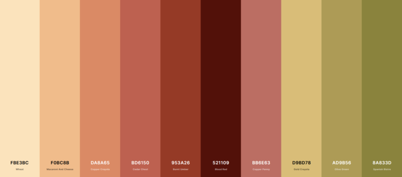 Colors from My Illustrations | Caper and Crow